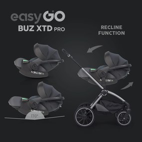 Sada autosedaček EasyGo Buz Xtd Pro a Buz Pro Body 2 v 1 Granito