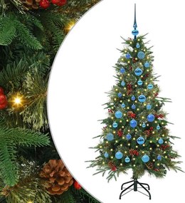 Umělý Skládací Vánoční Strom s stojanem Zelená 150 cm PE a PVC 3397413