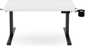 Elektrický stůl s nastavením výšky ergonomický antracitově-bílý, 1200x600 mm: ARIA