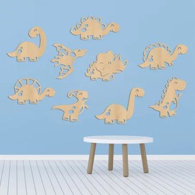 Dřevěný obraz do dětského pokoje dinosauři | SENTOP HDF0472