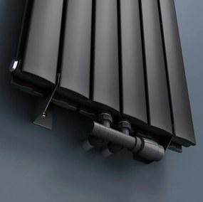 interiérový radiátor DOPORRO FV - 896 W černý - otopné těleso 180x46cm