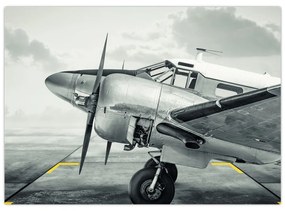 Skleněný obraz - Letadlo (70x50 cm)