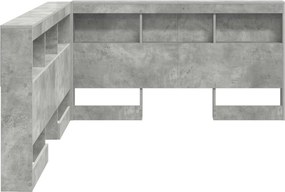 Úložné čelo postele Betonově šedá Kompozitní dřevo 3335488