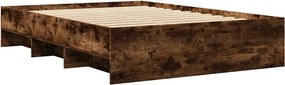 Rám postele bez matrace kouřový dub 140x190 cm kompozitní dřevo 3295685