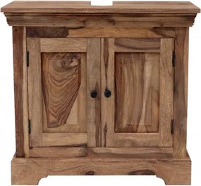 Indický nábytek - Skříňka pod umyvadlo Jali 90x70x45 z indického masivu palisandr Natural