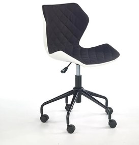 HALMAR MATRIX dětská židle bílá/černá