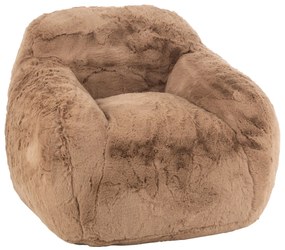 Taupe plyšové křeslo Cuttie - 98*99*75 cm