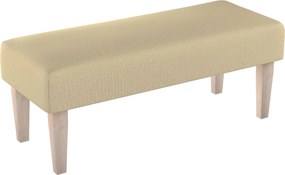 Dlouhá lavička 100x40cm barva zelená látka pletený vzor