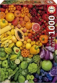 EDUCA Puzzle Barevné vitamíny / 1000 dílků