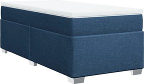 Box spring postel s matrací modrá 100 x 200 cm textil 3285115