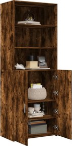 Skříň highboard kouřový dub 70 x 42,5 x 185 cm kompozitní dřevo 3281375