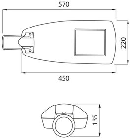 LED svítidlo veřejného osvětlení McLED Street 30W  4000K neutrální bílá ML-521.001.09.0
