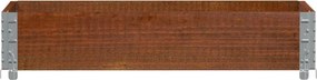 Zahradní truhlík hnědý 100 x 50 cm masivní borové dřevo 3295390