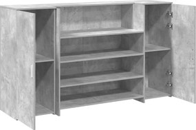 Recepční stůl betonově šedý 180x50x103,5 cm kompozitní dřevo 3324172