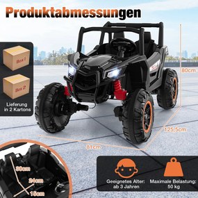 Costway 24 V Dětské elektrické auto s dálkovým ovládáním 2-Seater Elektrické
