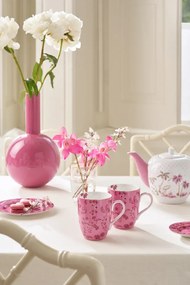 Pip Studio Jolie Flowers sada 2 ks hrnků 350ml, růžová (sada 2 hrnků 350ml z tenkostěnného porcelánu v dárkovém balení)