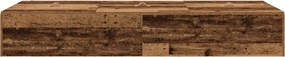 Rám postele s úložným prostorem Staré dřevo 100 x 200 cm 3335355