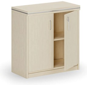 Kancelářská skříň ARRISTO LUX, 800 x 400 x 836 mm, bříza
