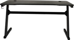 Herní stůl / počítačový stůl, černá / červená, MACKENZIE 140cm