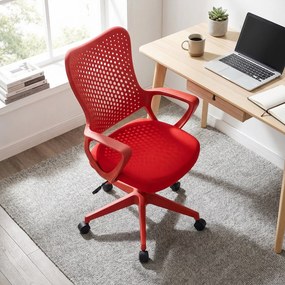 Costway Ergonomická kancelářská židle s prodyšným síťovaným opěradlem, výškově