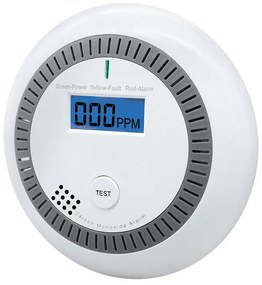 SOLIGHT Detektor spalin CO + alarm, 85dB, 3x AAA baterie