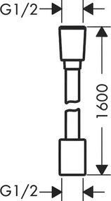 Hansgrohe Designflex kartáčovaný bronz / Sprchová hadice / 160 cm / te