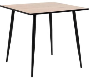 Scandi Dubový jídelní stůl s kovovou podnoží Violette 80 x 80 cm