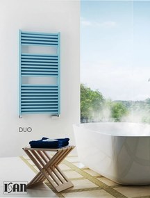Isan Duo 1230 x 600 mm koupelnový radiátor bílý