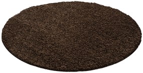 Ayyildiz koberce Kusový koberec Dream Shaggy 4000 Brown kruh Rozměry koberců: 80x80 (průměr) kruh