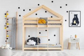 Adeko Patrová postel domeček Mila DMP Velikost postele: 140x80 cm Barva: dekor přírodní dřevo přírodní