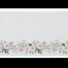 KRÁTKÁ ZÁCLONA NA PÁSCE FLOWERY 150X60 CM KVĚTY