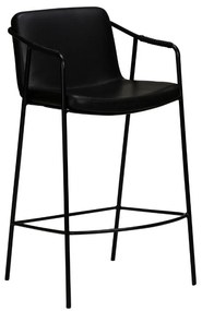 OnaDnes -20% ​​​​​Dan-Form Černá koženková barová židle DAN-FORM Boto 67 cm