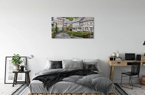 Obrazy na plátně Germany Staré budovy River 140x70 cm