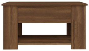 Konferenční stolek hnědý dub 79 x 49 x 41 cm kompozitní dřevo - Default Title