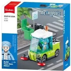 Sluban Metropolis M38-B1328A Silniční čistící vůz / počet dílků: 75 /