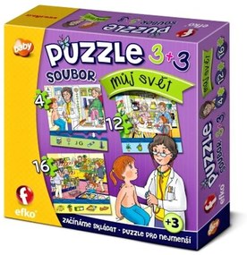 Soubor puzzle Efko 3 v 1, Můj svět