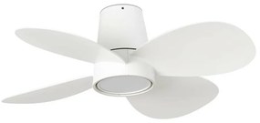 FARO Barcelona FARO 34315WT-LED Stm. str. vent. KLOVER TUB S LED/20W/230V bílá pr.80 cm WT + DO 34315T