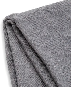 Vlněná deka Kostadina merino - tmavě šedá