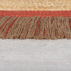 Flair Rugs, Kusový koberec Kahana Terracotta kruh, 180x180 (průměr) kruh, oranžová, chodba / předsíň