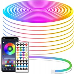 20 m Neon Flex Led Rgb 24V Dálkový Ovladač Aplikace 24V Usb Neon Flexibilní IP65
