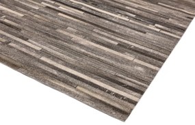 Hnědý  koberec Peppers Dark Grey Stripe Rozměry: 120x170 cm