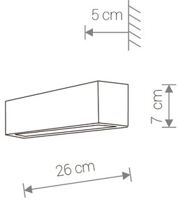 Svítidlo Nowodvorski STRAIGHT WALL LED WHITE XS 6345