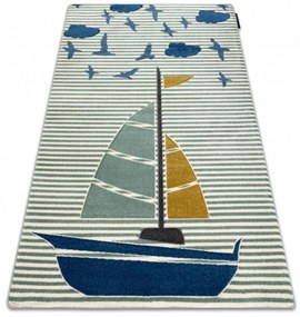 Dětský kusový koberec Loďka mátový 80x150cm