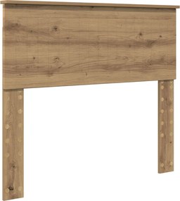 Rám postele s čelo Dub artisan 100 x 200 cm Kompozitní dřevo 3410939