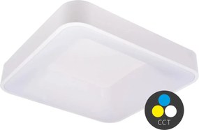 T-LED Bílé LED stropní svítidlo hranaté 500x500mm 48W CCT 105539