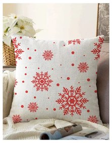 Sada 4 vánočních povlaků na polštář a běhounu na stůl Minimalist Cushion Covers Red Christmas