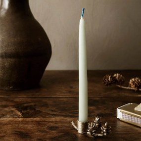 ferm LIVING Svíčka Dipped Candles Sage - set 8 ks, modrá barva, šedá barva, vosk