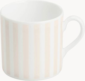 Sada šálků na espresso z kostního porcelánu Pastel Stripes, 6 dílů