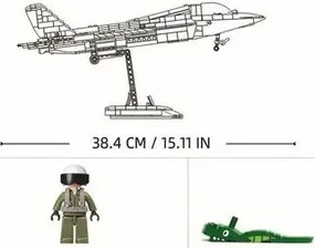 Sluban Model Bricks M38-B1186 Stealth Aircraft Metal J-35S / LEGO - ko