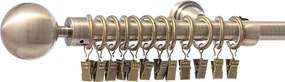 Jednoduchá garnýž Elegant antique brass 240 cm